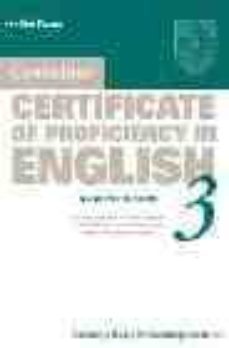 CERTIFICATE OF PROFICIENCY IN ENGLISH 3. STUDENT S BOOK | | Segunda ...
