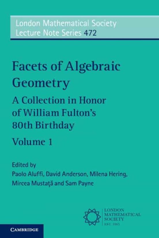 FACETS OF ALGEBRAIC GEOMETRY de PAOLO ALUFFI/DAVID ANDERSON/MILENA ...