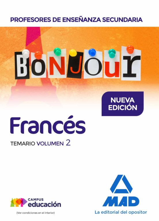PROFESORES DE ENSEÑANZA SECUNDARIA FRANCÉS TEMARIO VOLUMEN 2 con ISBN ...